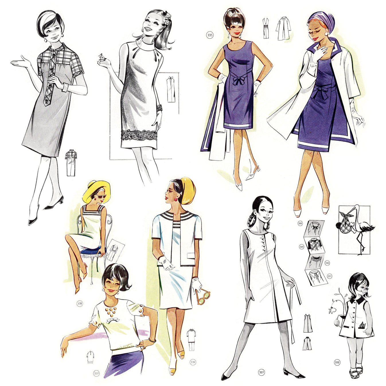 Vintage 1960s German Sewing Pattern Drafting Book – Day17Vintage